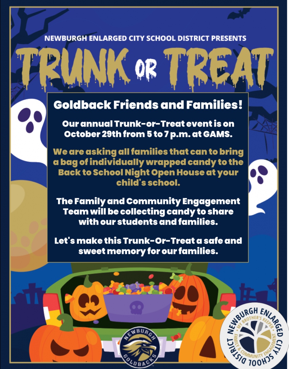 Trunk or Treat - Candy Donations Needed - Fostertown Elementary School - NECSD